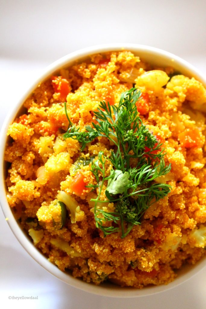 Vegetable Sooji Upma, Popular South Indian Breafast | How To Make Rawa ...